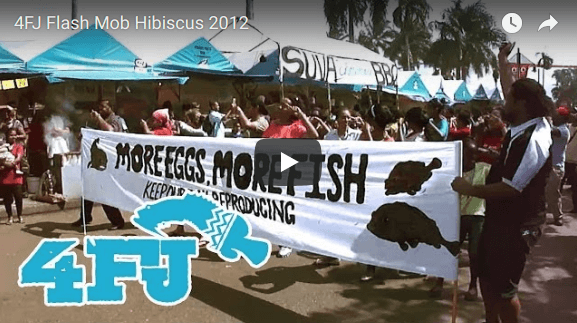 Fiji 4FJ campaign FlashMob - Waitabu Marine Park